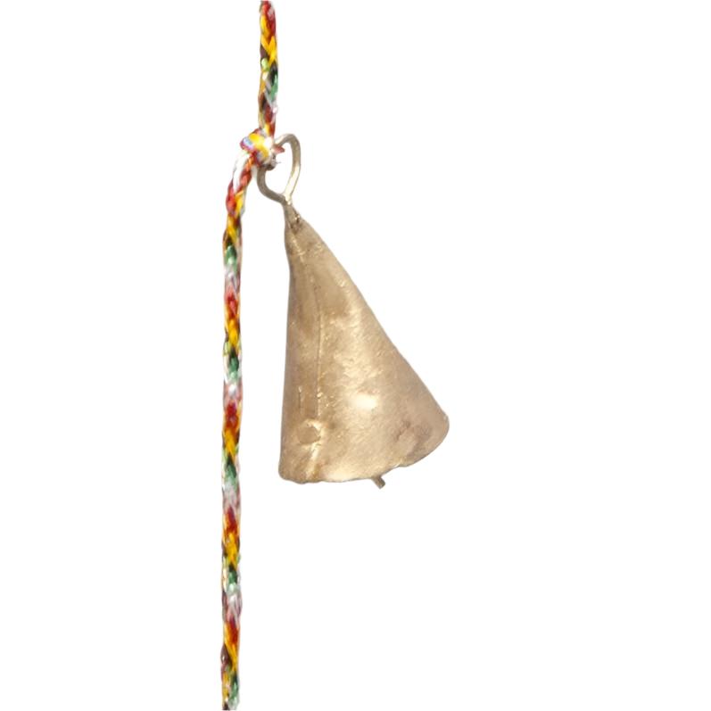 Eight Cone Shape Tin Bell Cord Chime | Bell Bazaar